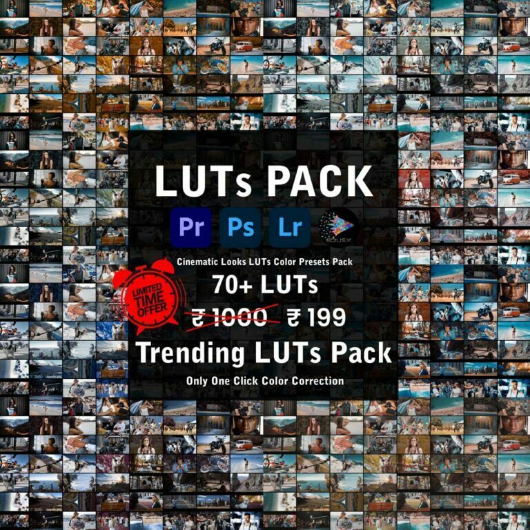 70+ Premium LUTs Pack