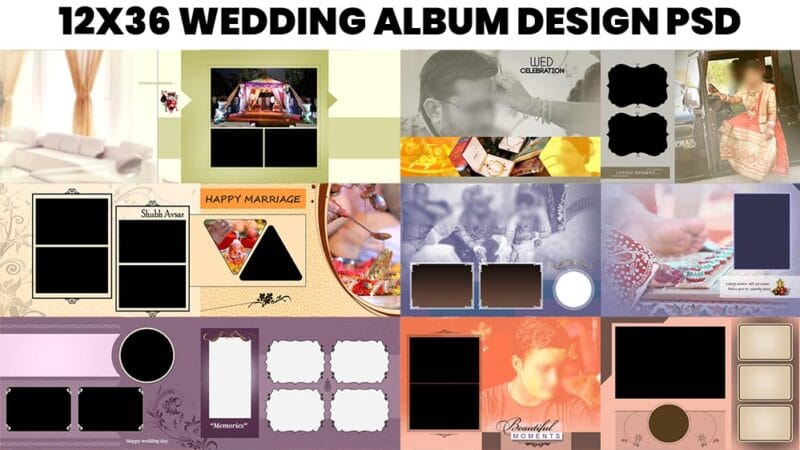 Free Download 12x36 Wedding Album PSD | Creative Album Designs