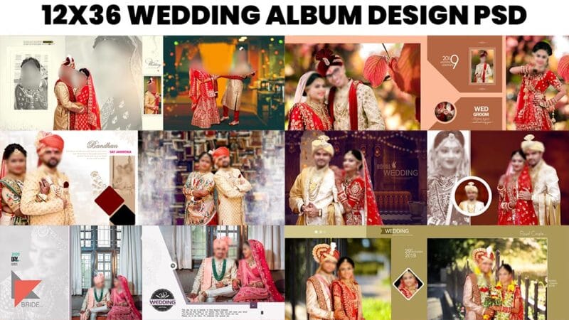 Best Wedding Album DM PSD Free Download (12x36) – Latest Karizma ...