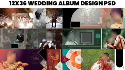 Best Wedding Album Design PSD Free Download (12x36) – Free DM PSD 2025 ...